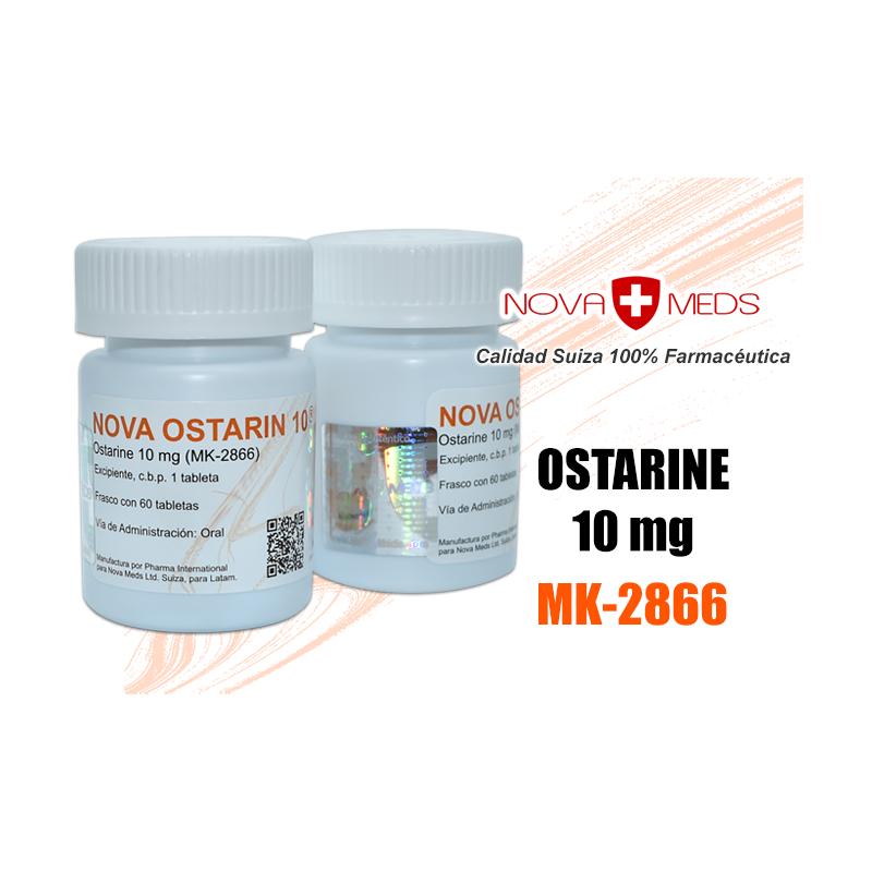 Nova Ostarin 10 ® Ostarine / MK-2866 10 mg x 60 tabs. Nova Meds